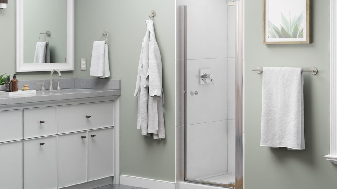 Contemporary Pivot Shower Door Installation – Delta Shower Doors