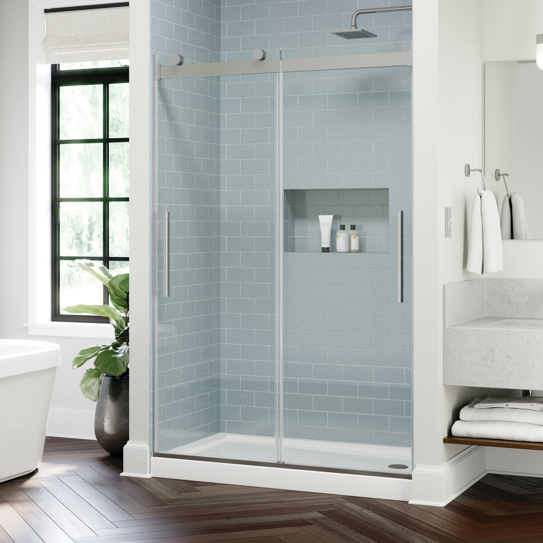 Glass Shower Doors in Sliding, Pivoting, and Screen Styles